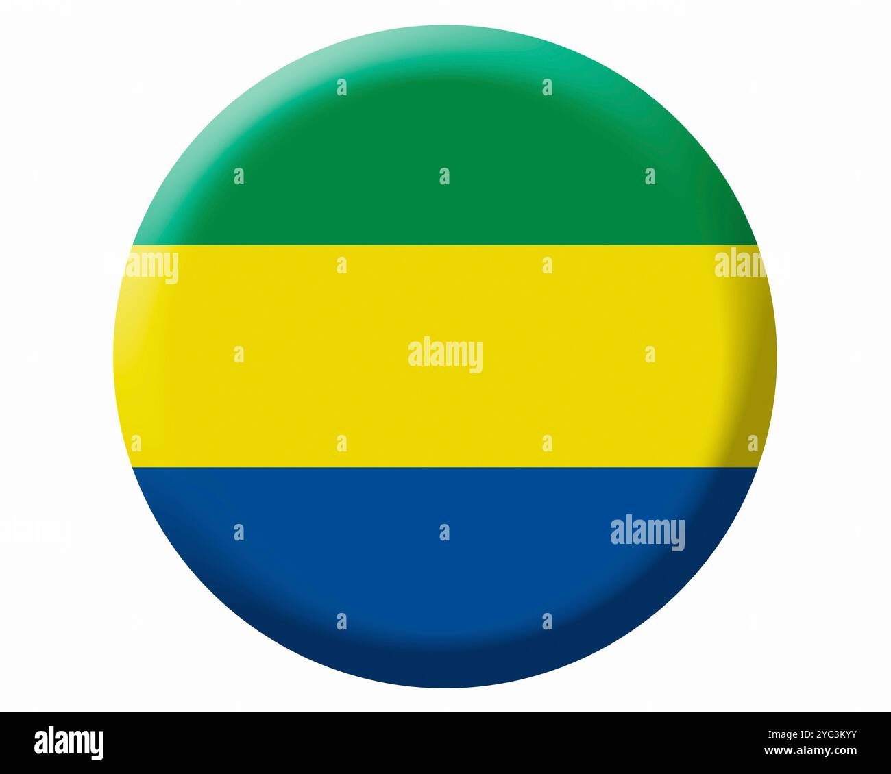 Drapeau gabonais Banque de photographies et d’images à haute résolution ...