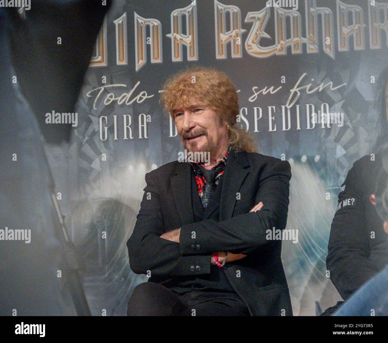 Medina Azahara singer Manuel Martinez poses for Europa Press on ...