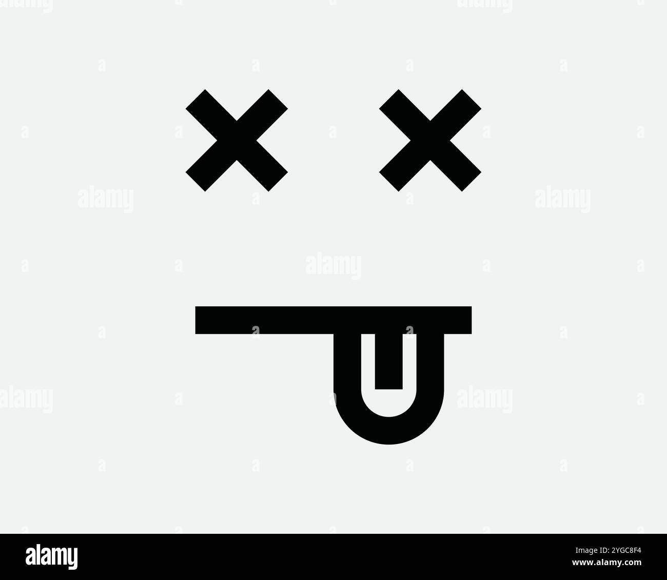 Dead emoji icon vector vectors Banque de photographies et d’images à ...