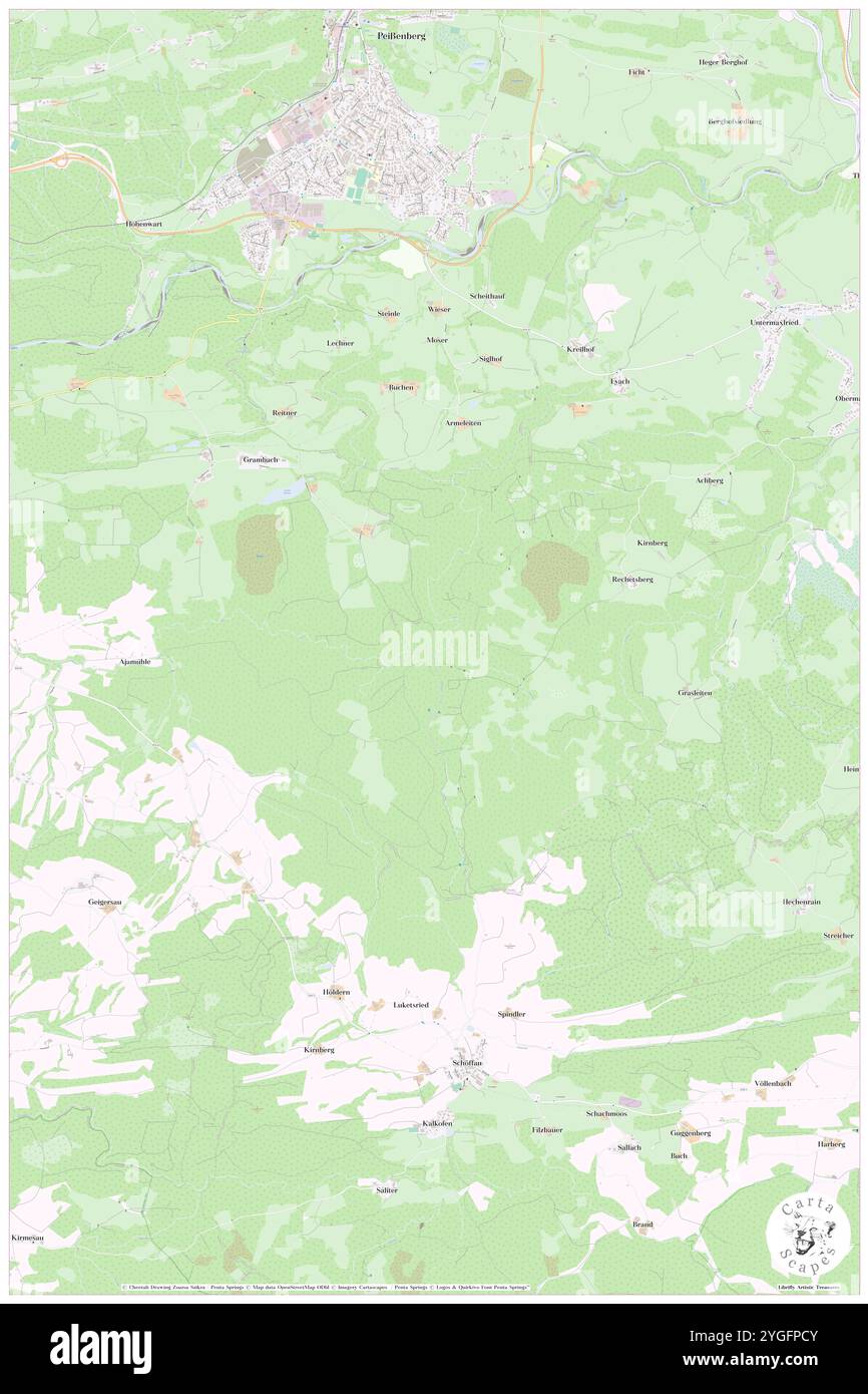 Vogelbach, DE, Allemagne, Bavière, N 47 44' 50'', N 11 4' 15'', carte ...