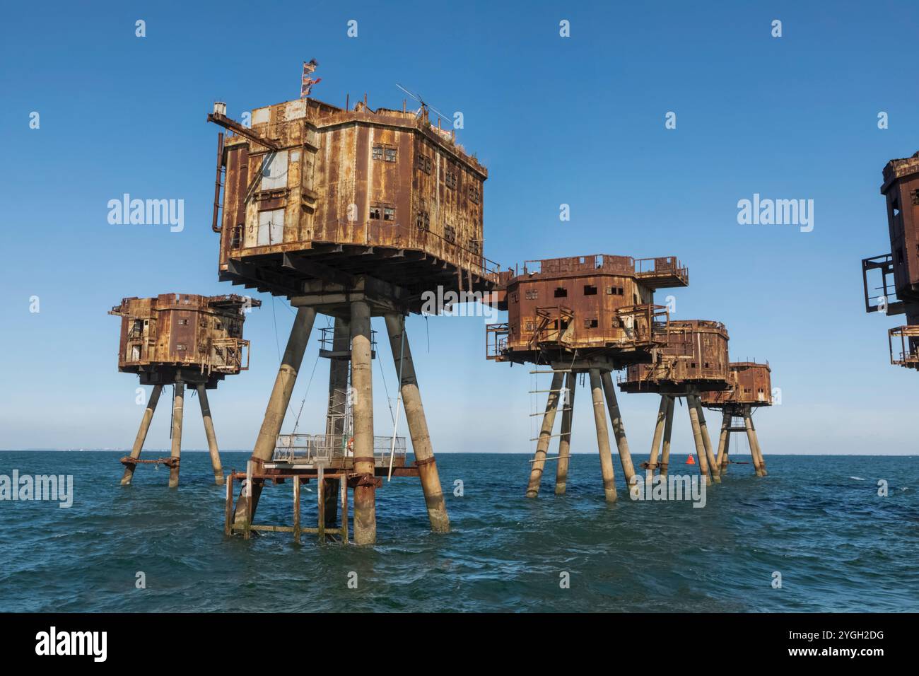 Angleterre, Kent, État de la Tamise, le Seafort de l'armée de sable ...