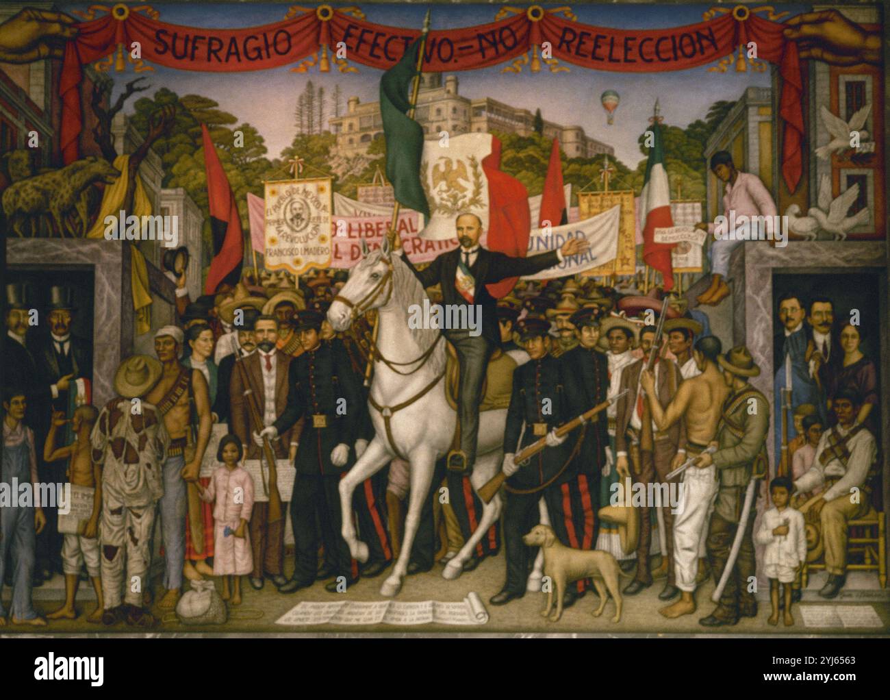 SUFRAGIO EFECTIVO NO REELECCION - FRANCISCO I MADERO SALIENDO DEL ...