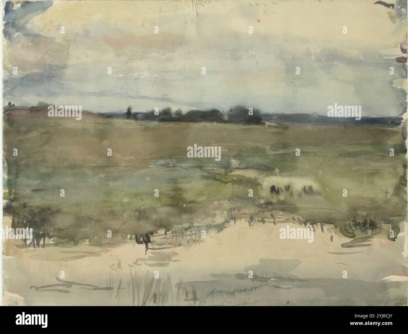 Enckell, Magnus, travail, paysage, peinture, 26,7 cm x 34,5 cm, Knut ...