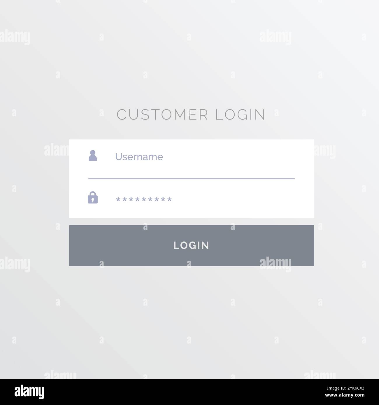 Creative login form ui template Banque d'images vectorielles - Page 2 ...