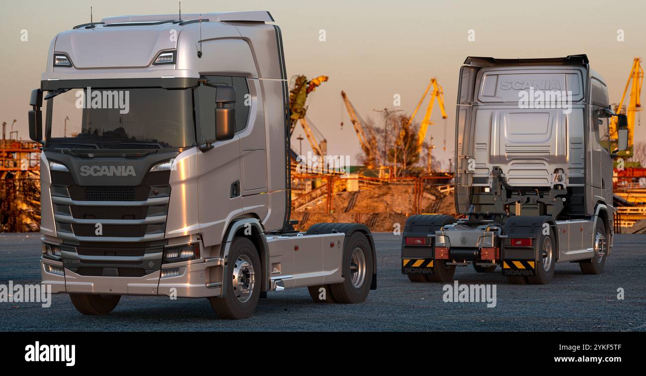 Camion scania v8 Banque de photographies et d’images à haute résolution ...