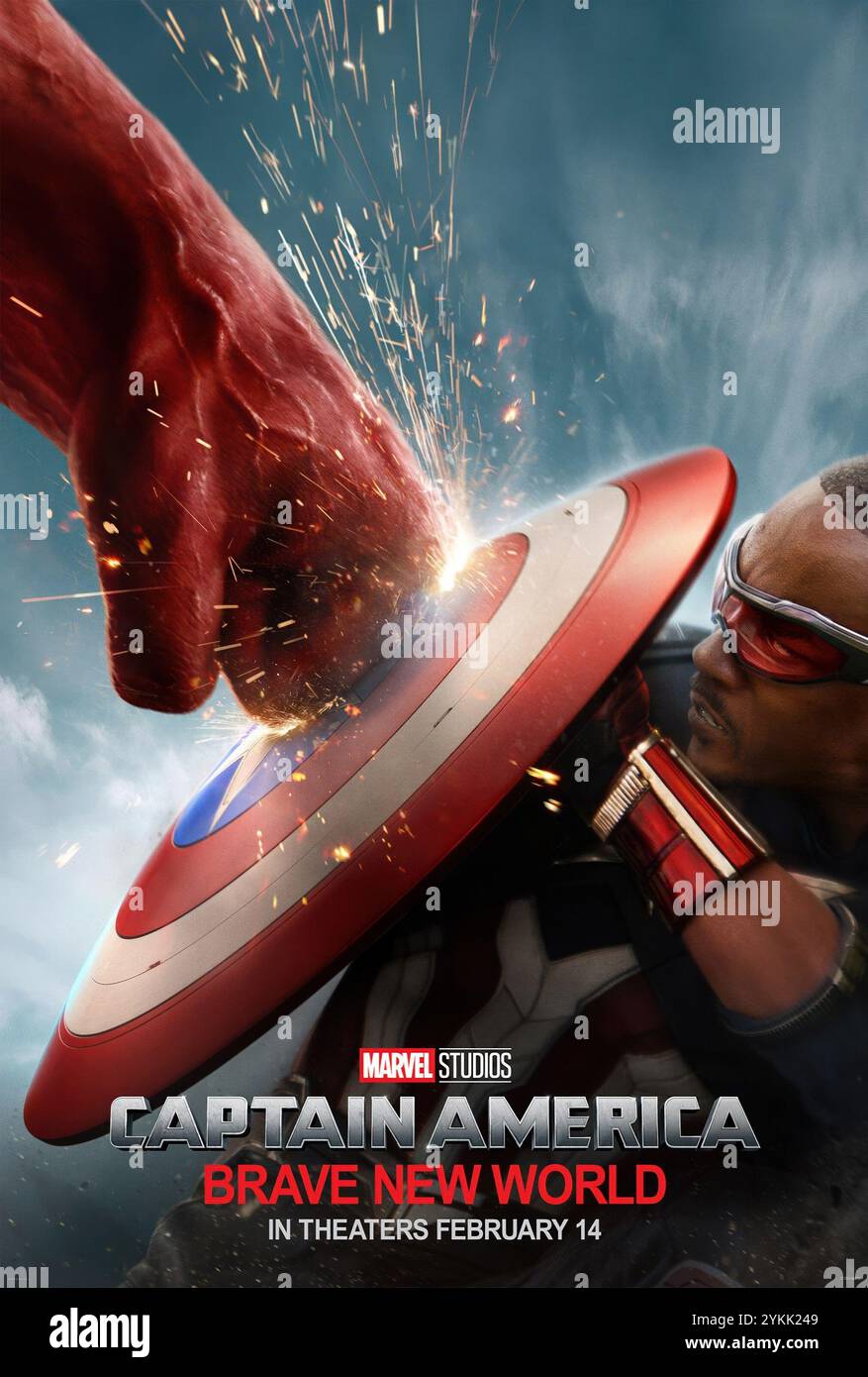 CAPTAIN AMERICA : BRAVE NEW WORLD, affiche américaine, Anthony Mackie ...