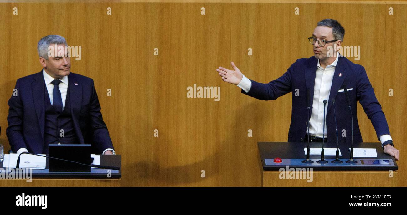 Vienne, Autriche. 20 novembre 2024. AUTRICHE ; VIENNE ; 20241120 ; président du parti fédéral du ...