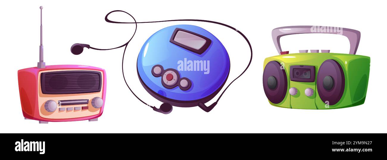 Lecteur de cassette portable Banque d'images vectorielles - Page 2 - Alamy