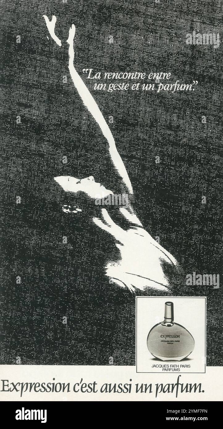 Publicite parfum annees 80 Banque de photographies et d’images à haute ...