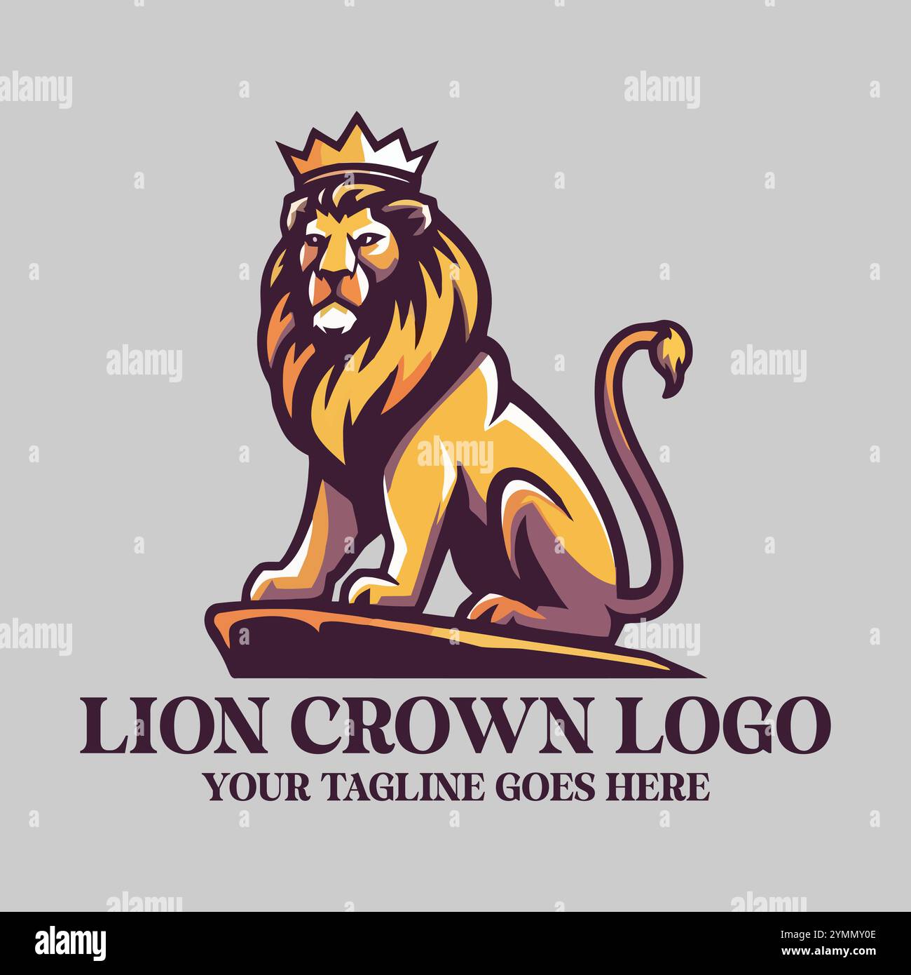 Logo Lion, logo Crown, logo Royal Lion, logo Lion Crown, logo Majestic Lion, logo King Lion ...