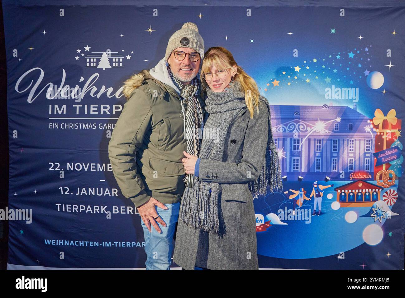 Tobey Wilson und Sabrina Gehrmann - Eroeffnung Weihnachten im Tierpark ...