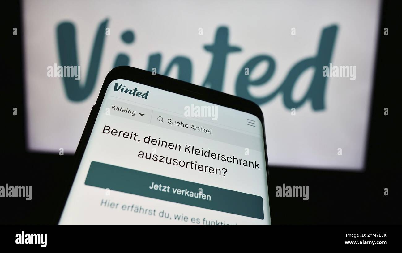 Vinted logo Banque de photographies et d’images à haute résolution - Alamy