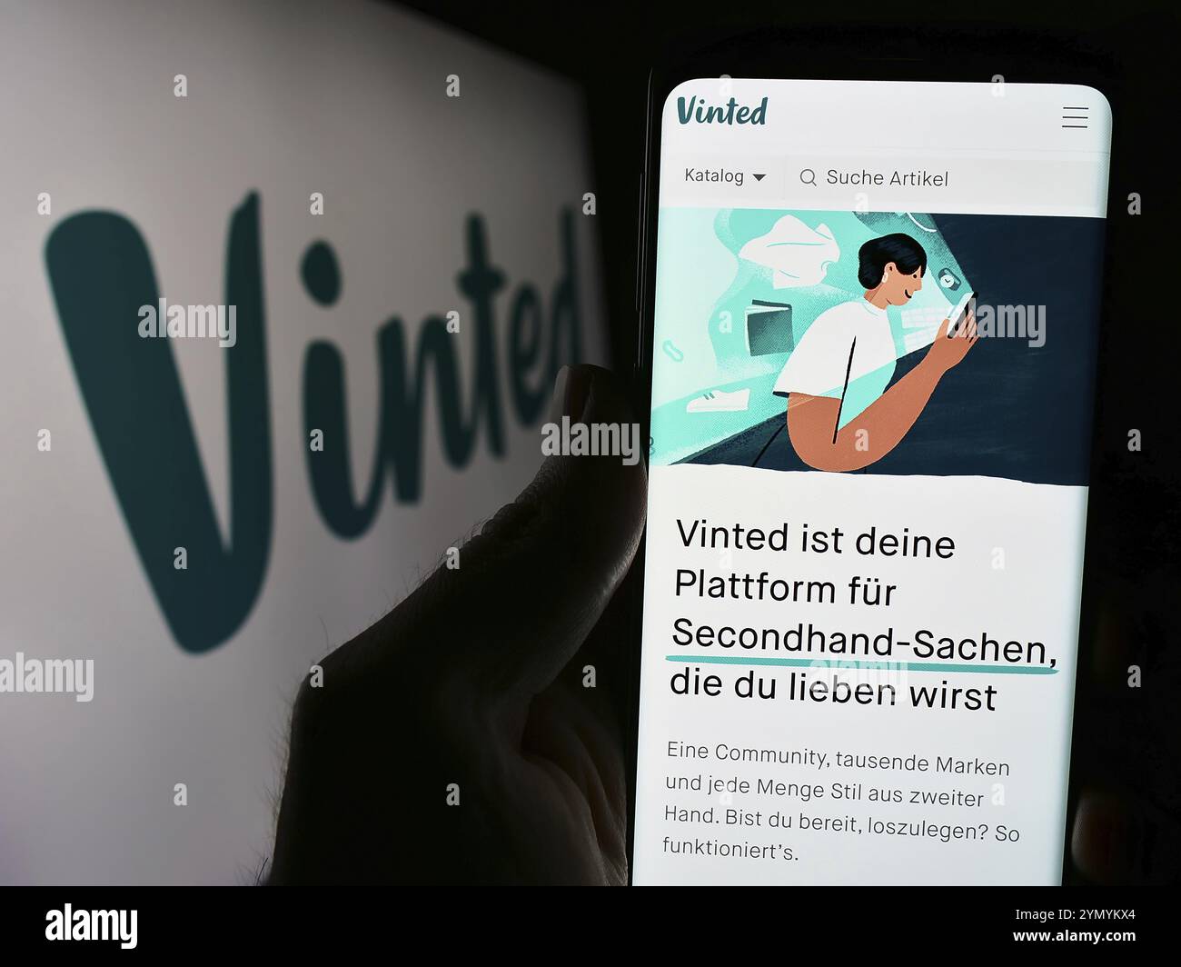Vinted logo Banque de photographies et d’images à haute résolution - Alamy