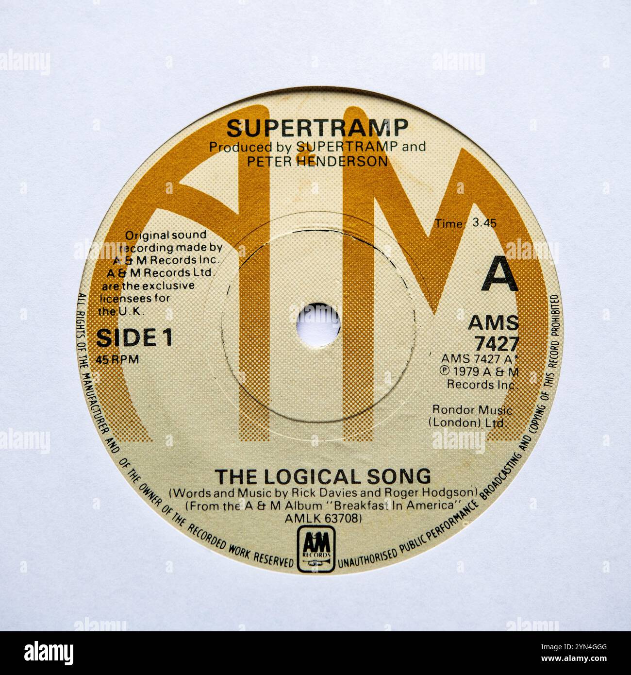 1979 « the logical song » supertramp Banque de photographies et d’images à haute résolution - Alamy
