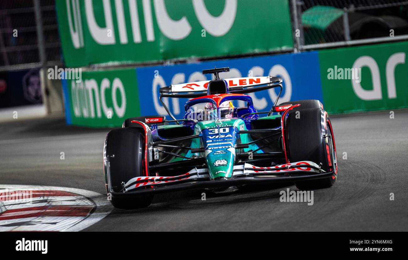22 novembre 2024 Las Vegas NV, USA pilote RB Liam Lawson (30 ans) du ...