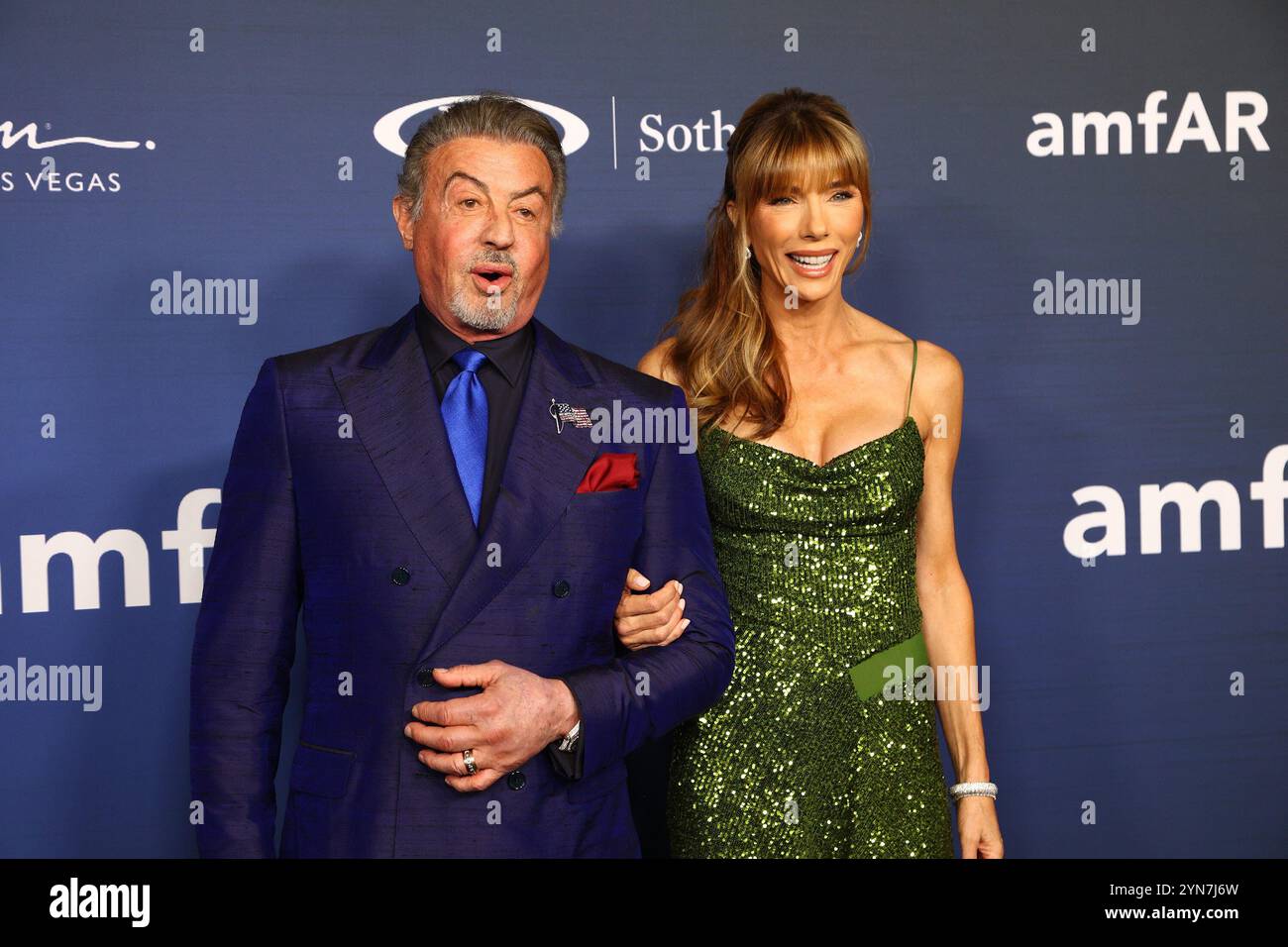 Sylvester stallone et jennifer flavin stallone Banque de photographies ...
