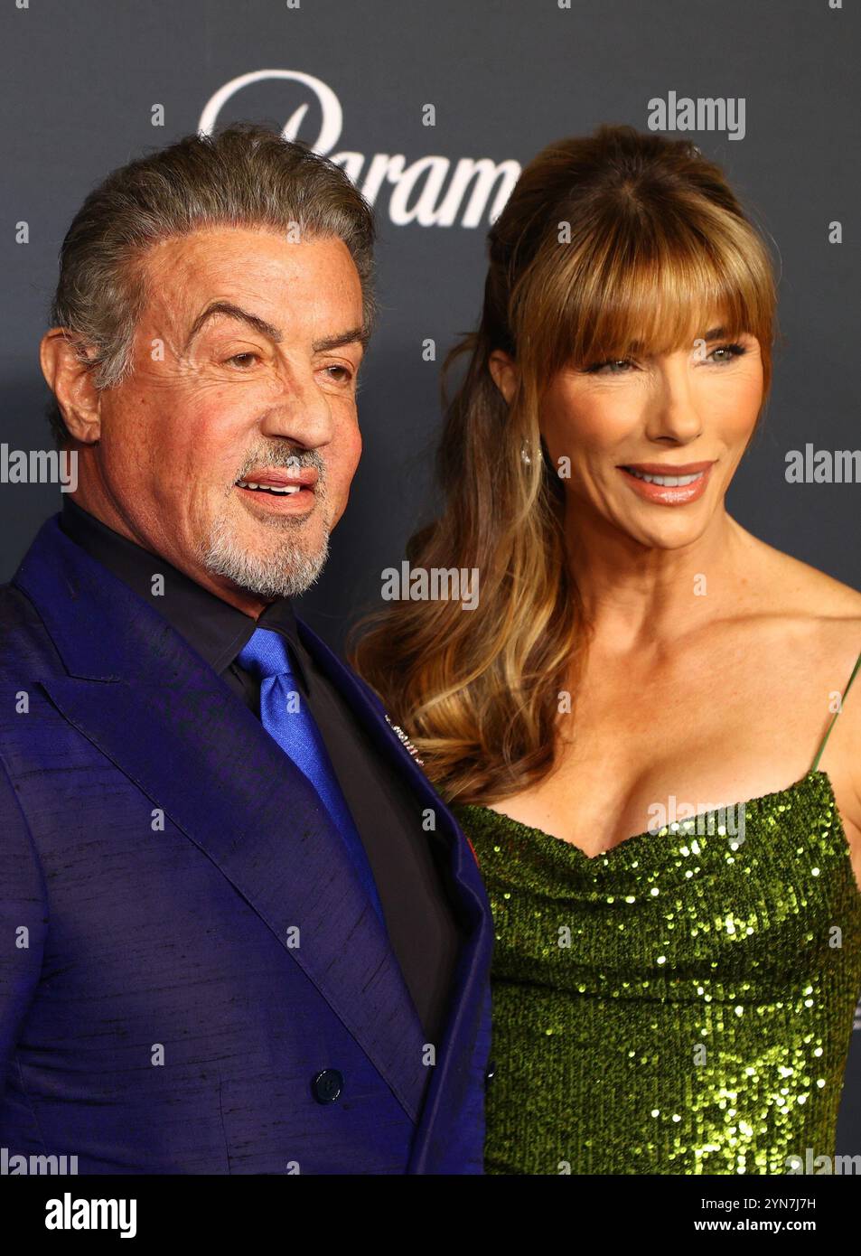 Sylvester stallone et jennifer flavin stallone Banque de photographies ...