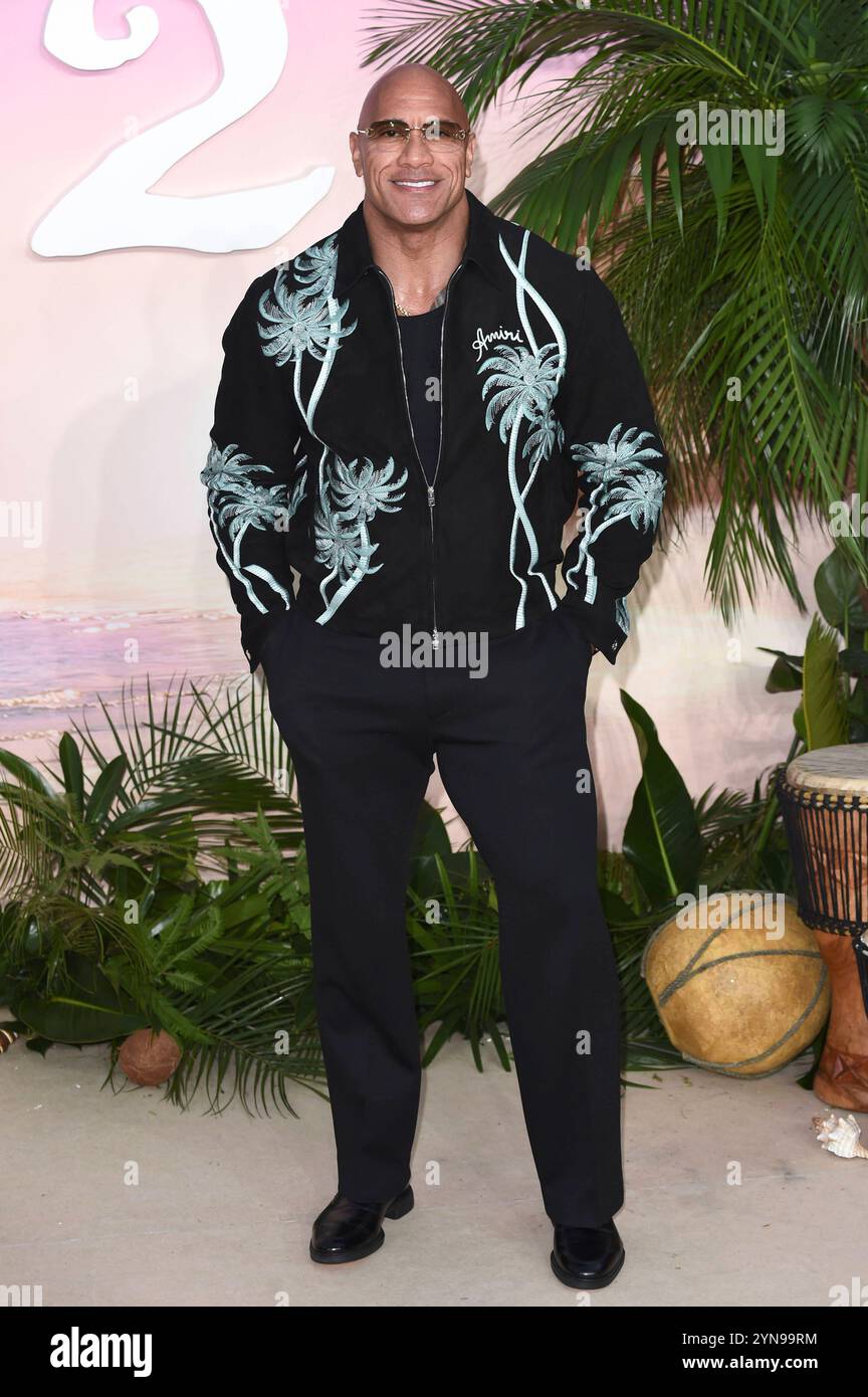 Dwayne Johnson BEI der Premiere des Animationsfilms Moana 2 / Vaiana 2 ...