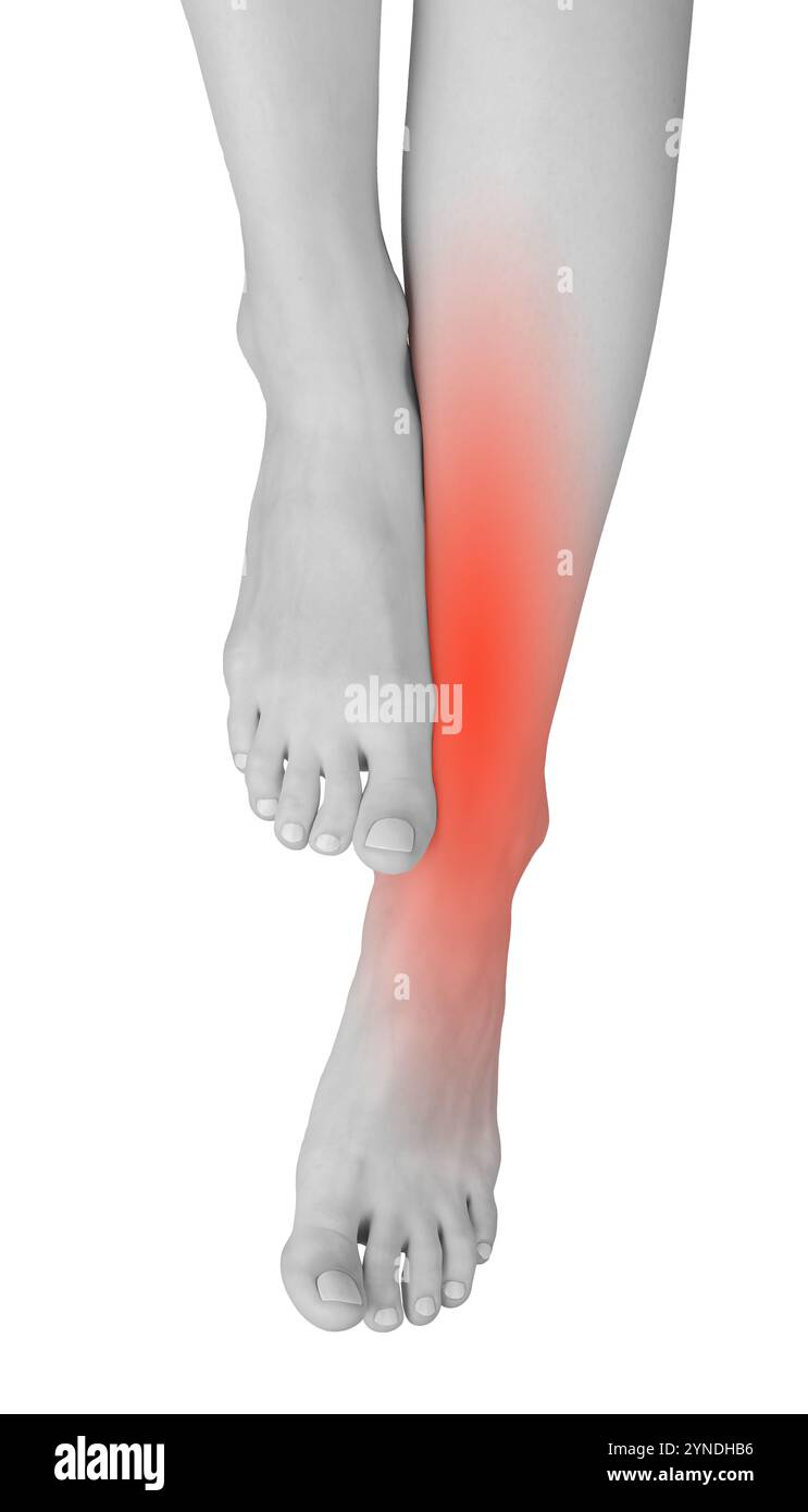 Douleurs au pied avec douleurs articulaires et tendineuses, y compris ...