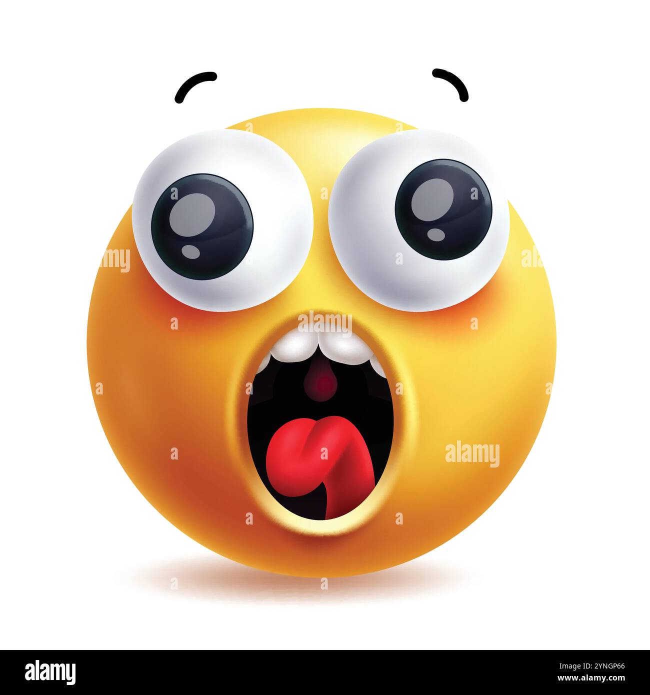 Horrified shocked expressions Banque d'images vectorielles - Alamy