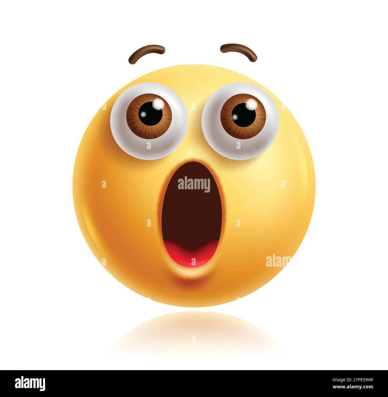 Surprise emoji clipart 3d personnage. Emoji visage personnage dans l ...
