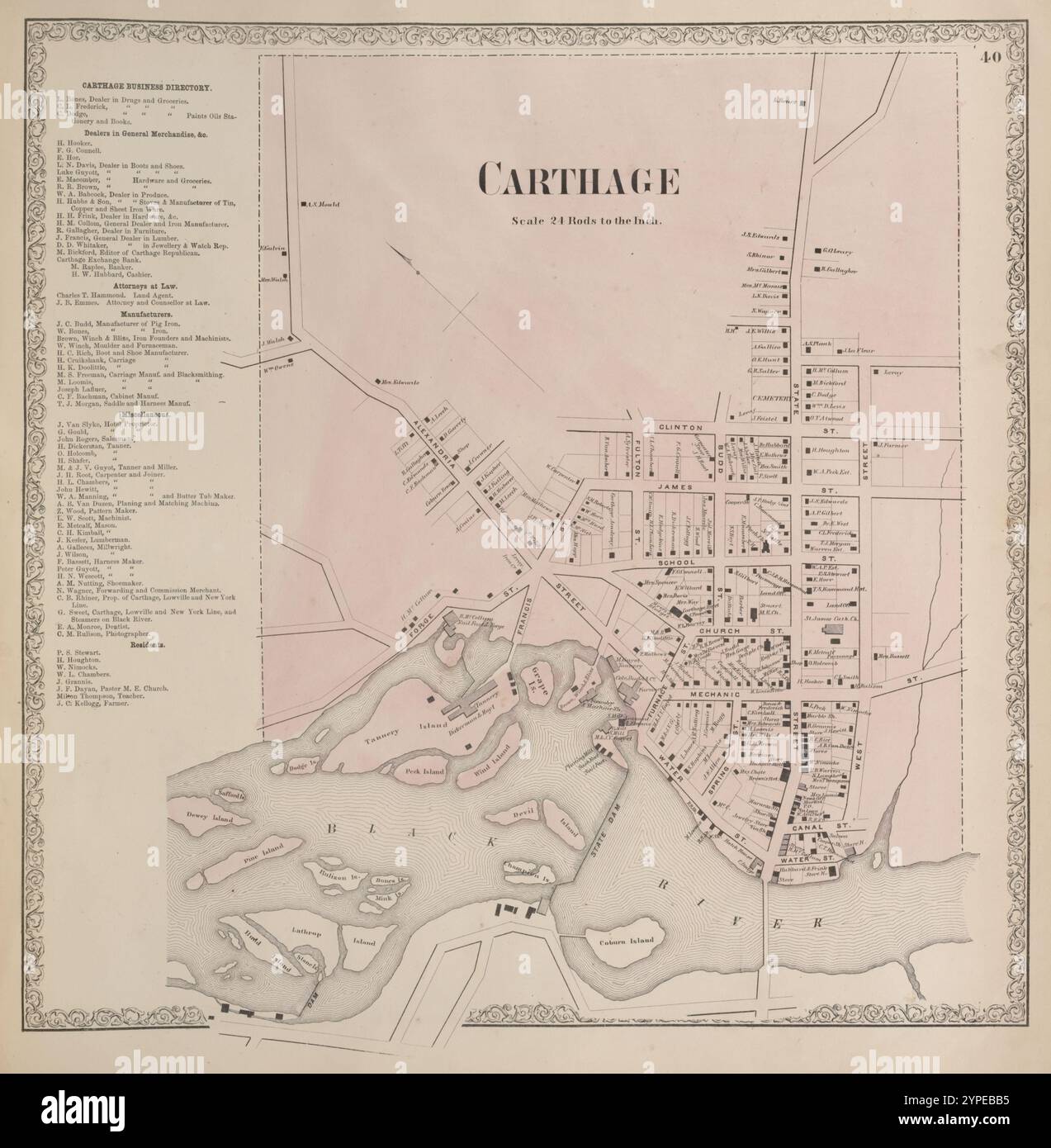 Carthage map Banque de photographies et d’images à haute résolution - Alamy