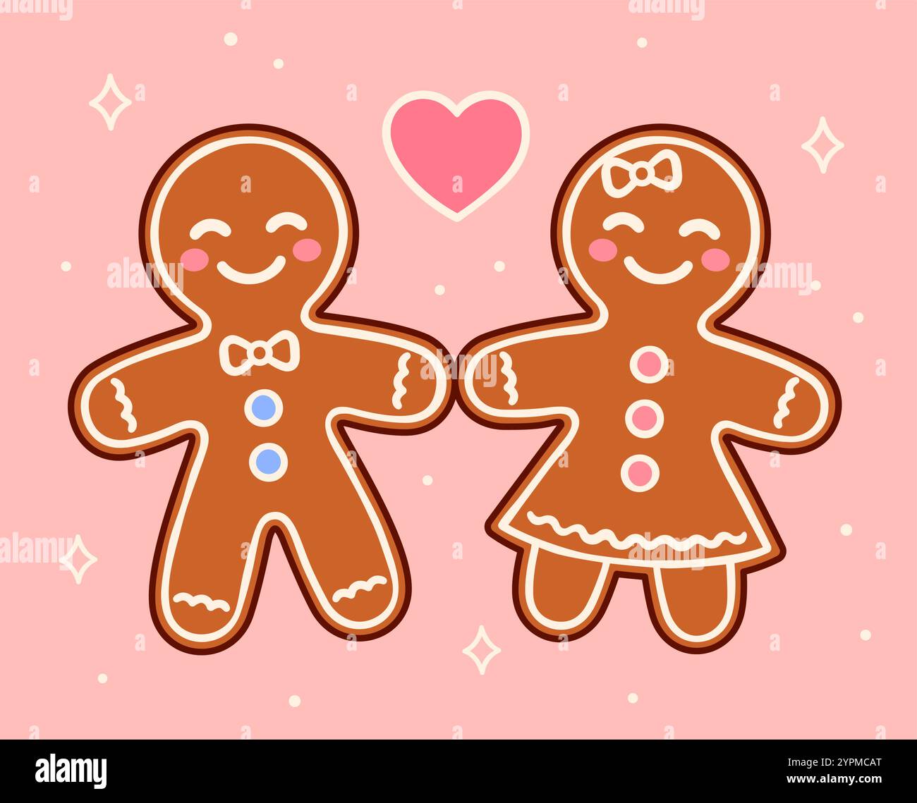Christmas couple illustration Banque de photographies et d’images à ...