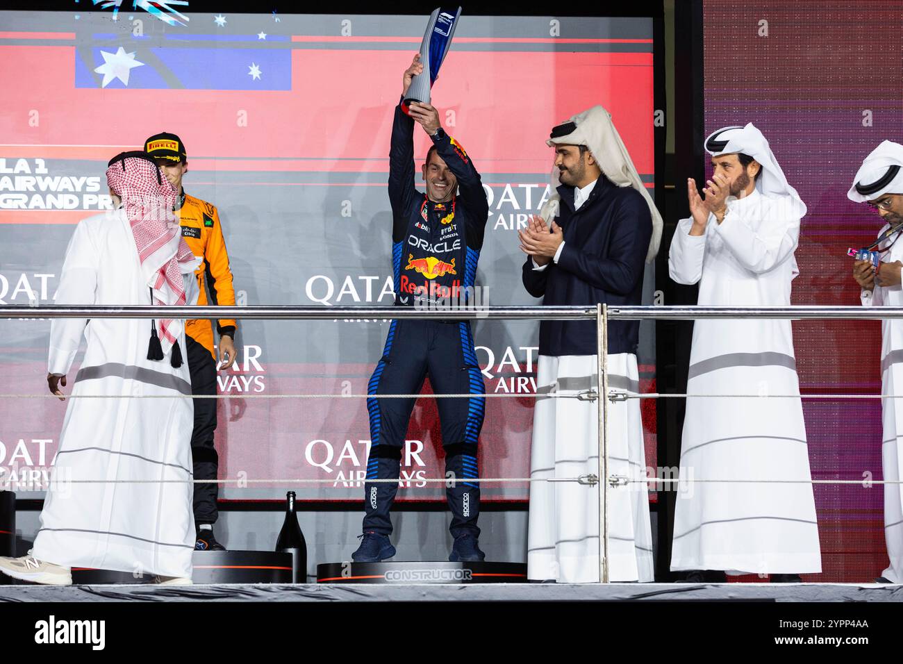 Lusail, Qatar. 1er décembre 2024. GENT Chris, portrait du podium lors ...