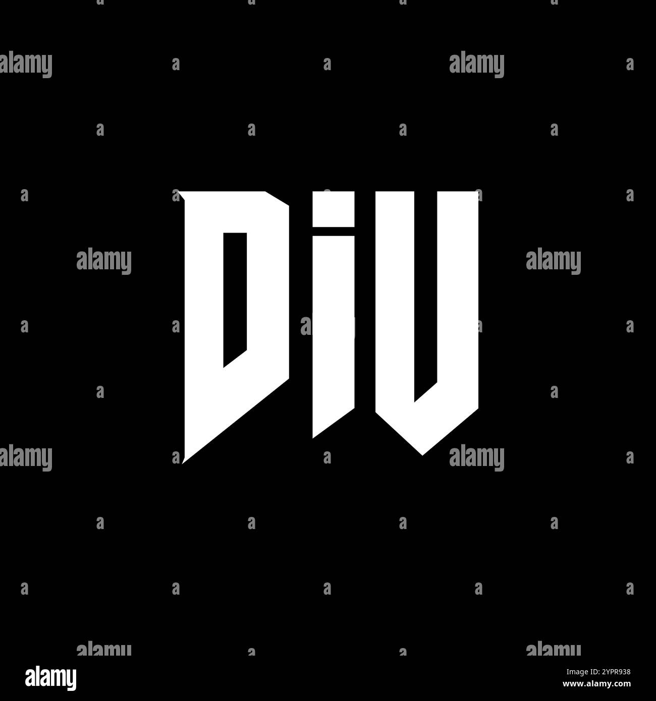 Logo diu marketing Banque d'images noir et blanc - Alamy