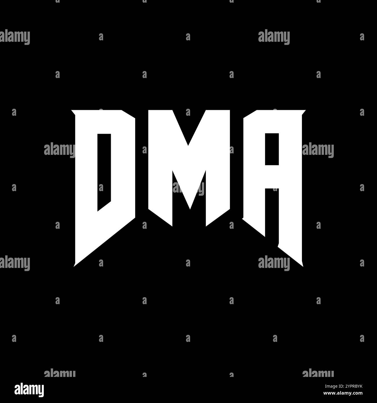 Conception de logo de lettre de DMA pour la société de technologie ...