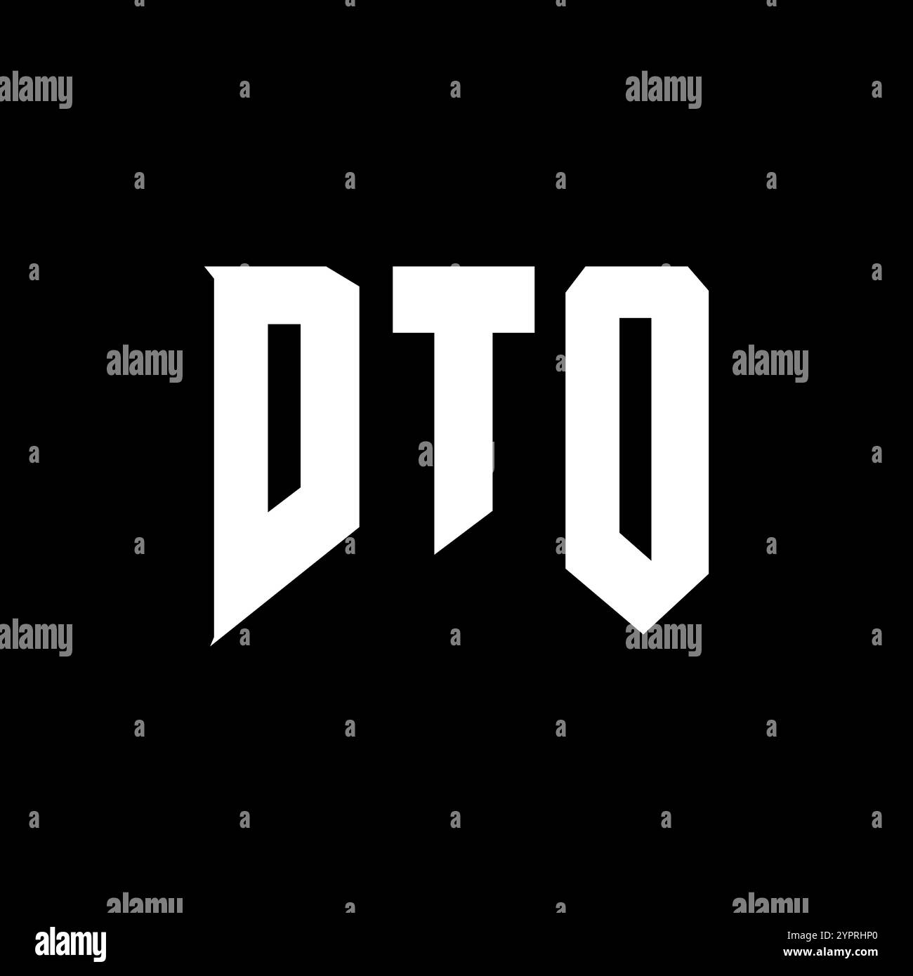 Conception de logo de lettre de DTO pour la société de technologie ...