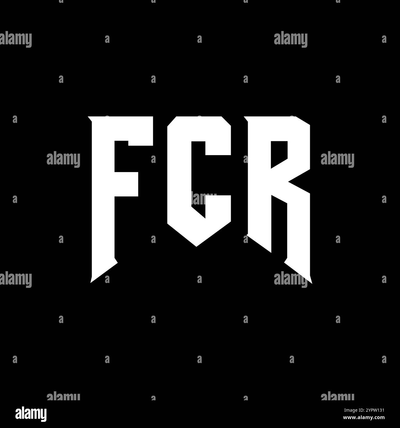 Conception de logo de lettre FCR pour la société de technologie. Logo ...