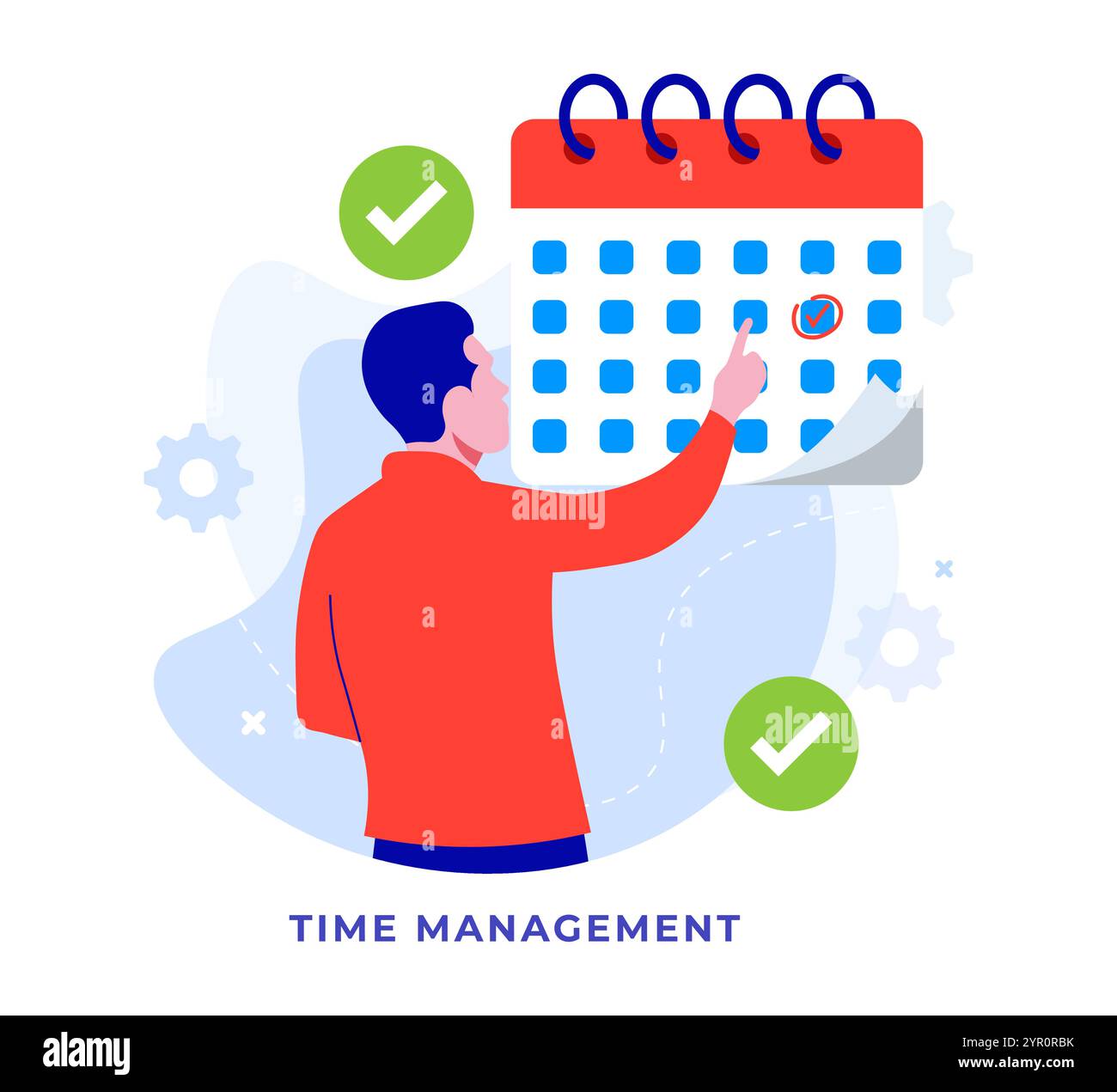 Gestion du temps de planification Banque d'images vectorielles - Alamy