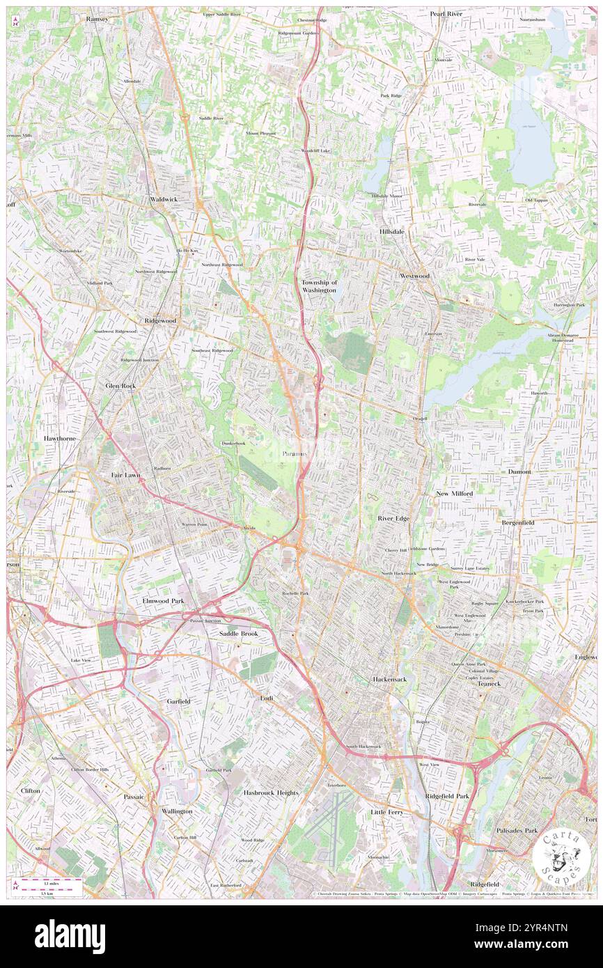 Carte du paramus Banque de photographies et d’images à haute résolution - Alamy