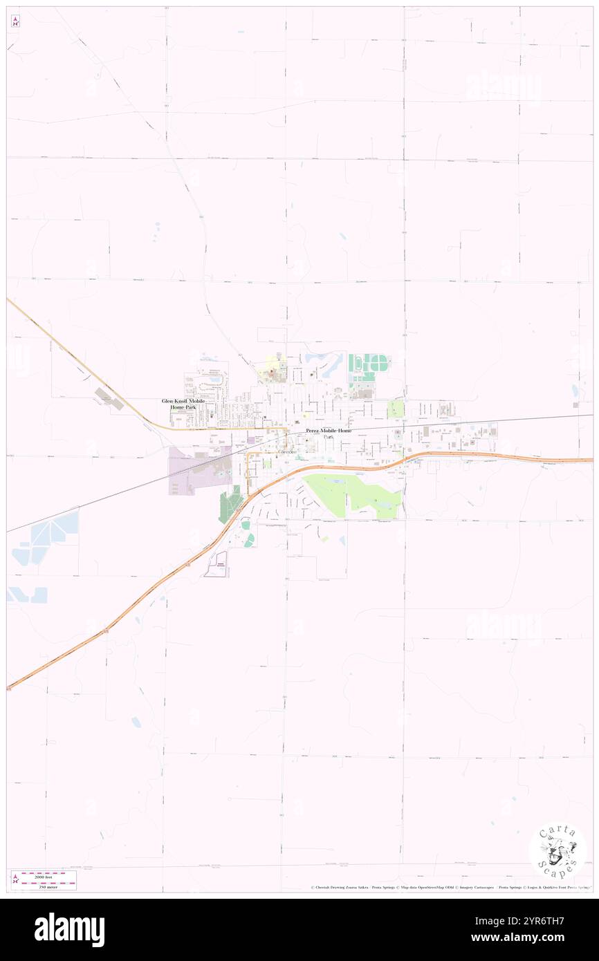 Carte de glencoe minnesota Banque de photographies et d’images à haute ...