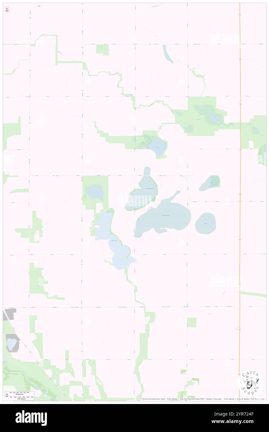 Carte du minnesota de cottonwood Banque de photographies et d’images à ...