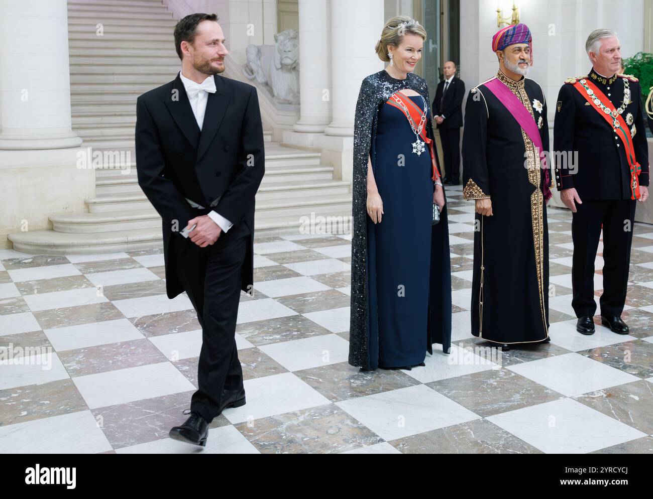 Bruxelles, Belgique. 03 décembre 2024. Olivier Vandecasteele, la reine ...