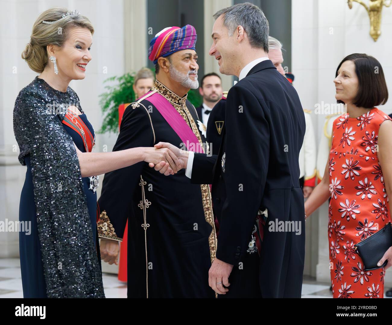 Bruxelles, Belgique. 03 décembre 2024. La reine Mathilde de Belgique ...