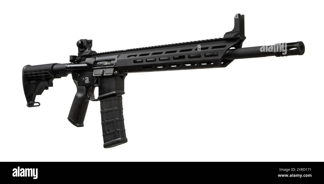 Fusil moderne de style AR avec un design modulaire léger, finition ...