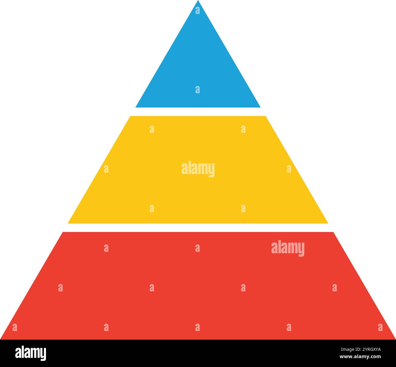 Niveaux de pyramide triangulaire. Diagramme pyramidal triangulaire ...