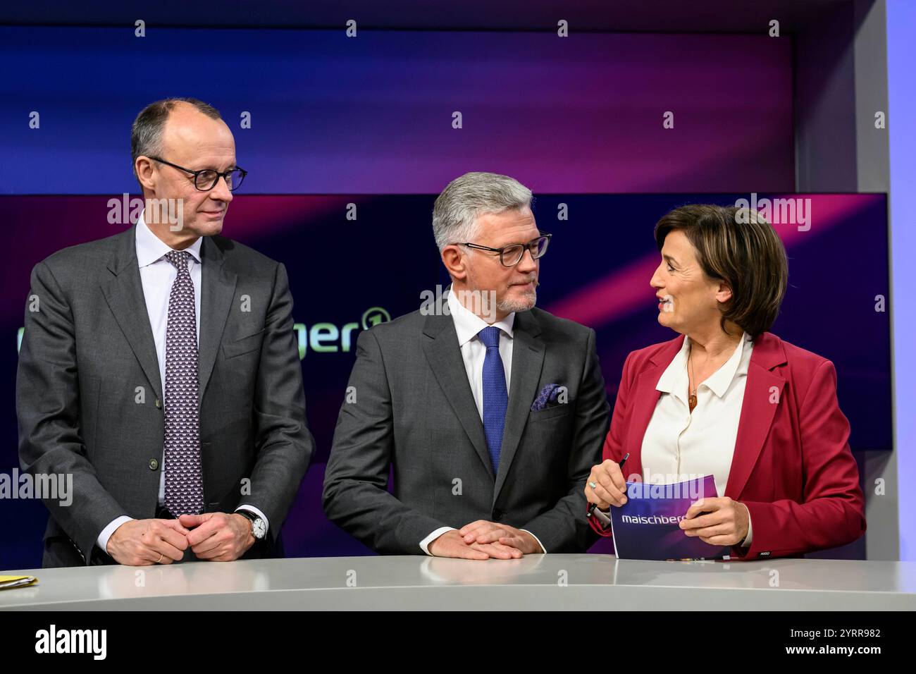 GER, Berlin, Studio, zu Gast BEI - maischberger, Polittalk, TV, format, mit Moderatorin - Sandra ...