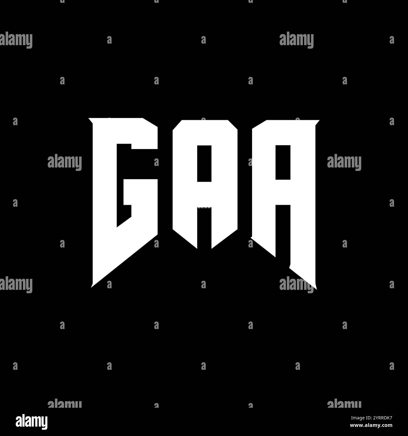 Logo gaa Banque d'images noir et blanc - Alamy