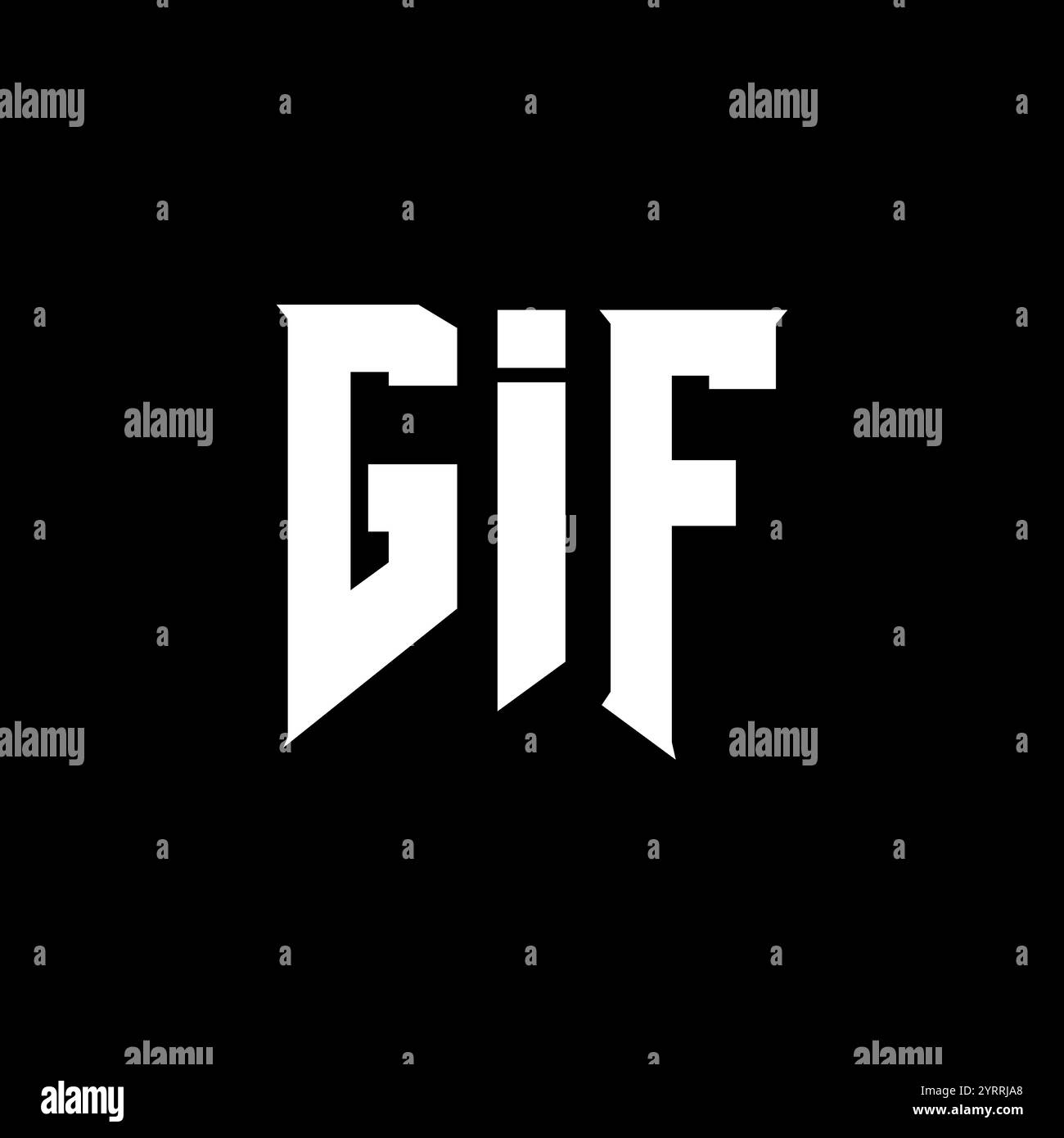 Conception de logo de lettre GIF pour la société de technologie. Logo ...