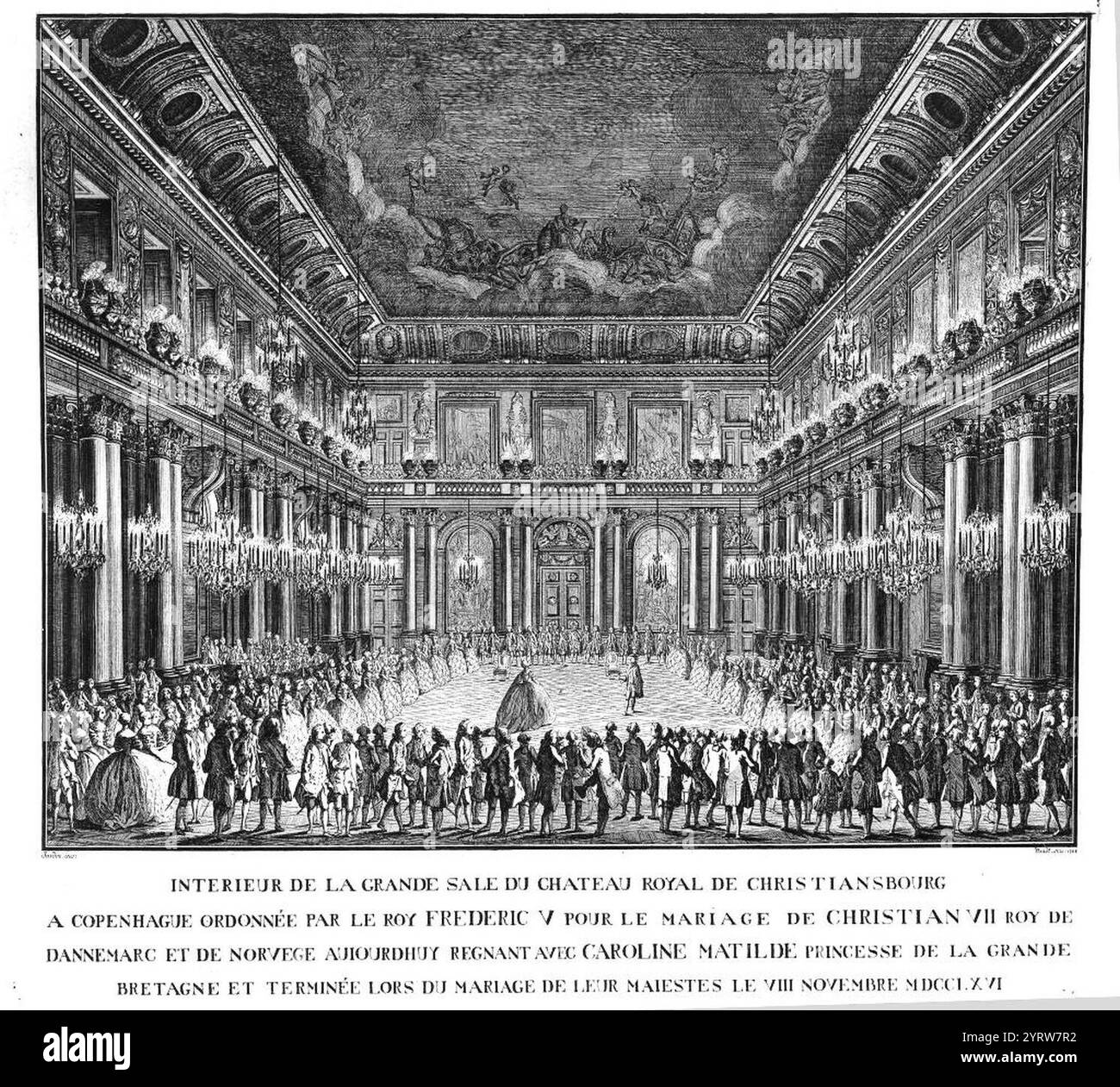 Caroline mathilde Banque d'images noir et blanc - Alamy