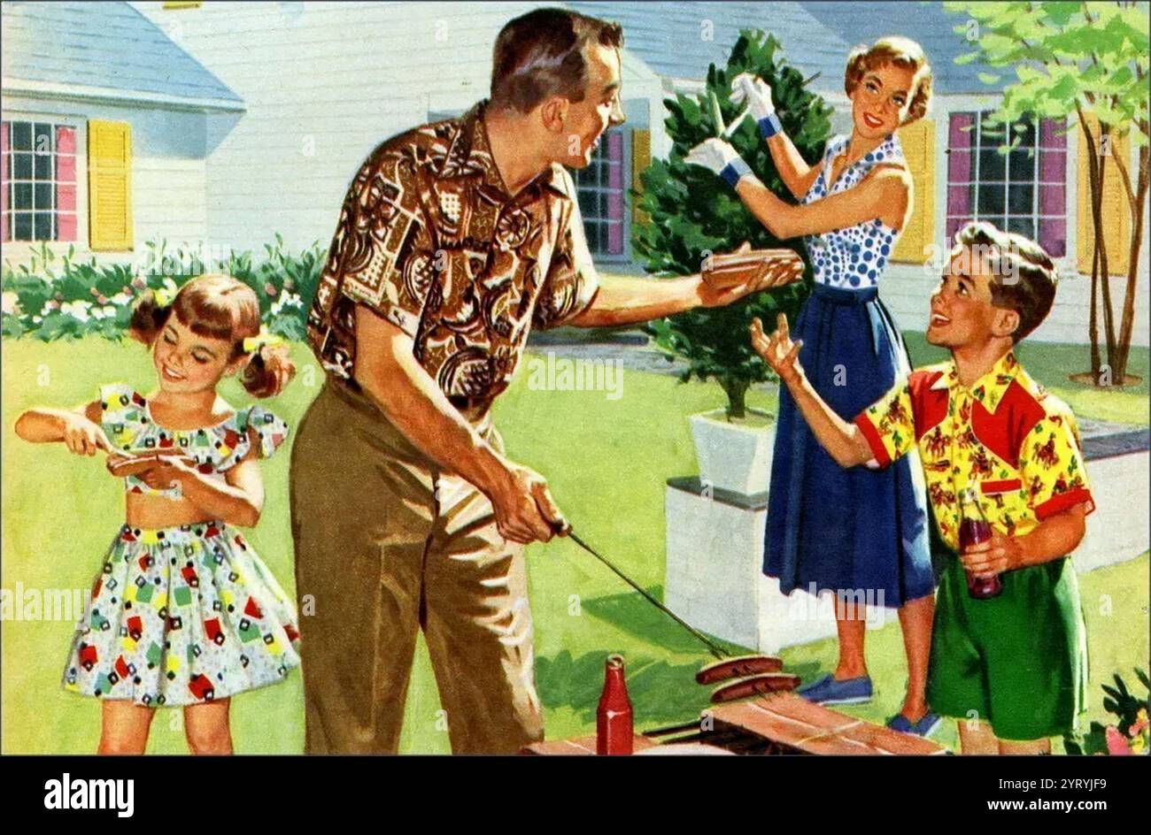 Publicité des années 50 americaine Banque de photographies et d’images ...