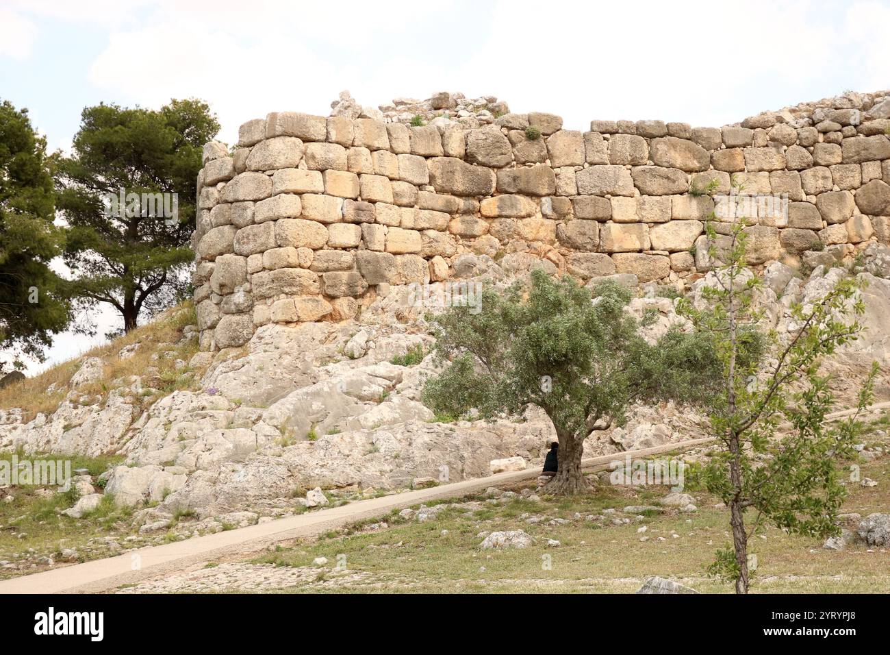 Citadelle de Mycènes de l'âge du bronze dans le sud de la Grèce ...