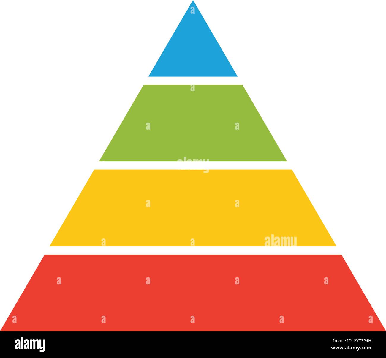 Niveaux de pyramide triangulaire. Diagramme pyramidal triangulaire ...