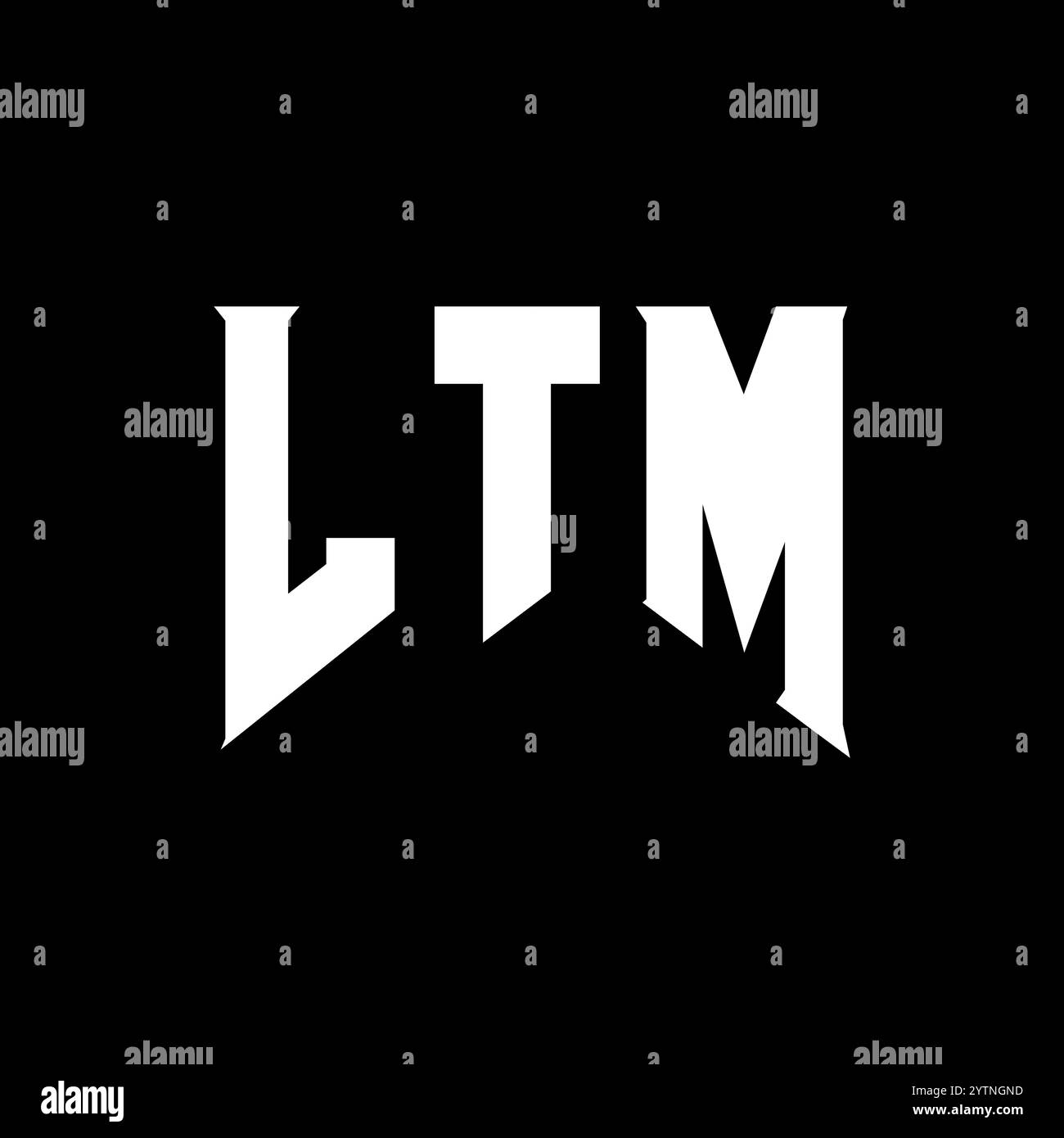 Conception de logo de lettre LTM pour la société de technologie. Logo ...