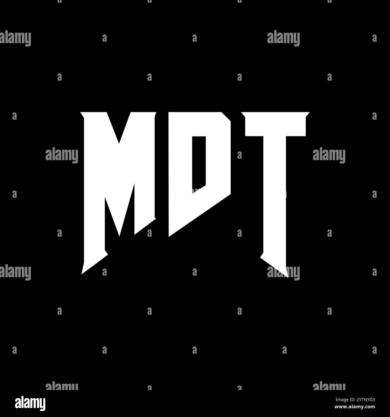 Lettre mdt Banque d'images noir et blanc - Alamy