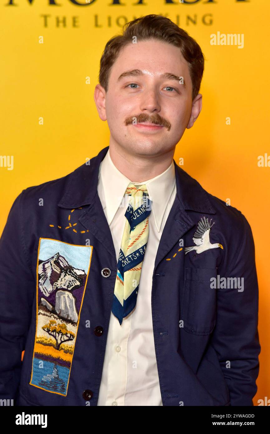 Preston Nyman BEI der Weltpremiere des Kinofilms Mufasa : le Roi Lion ...